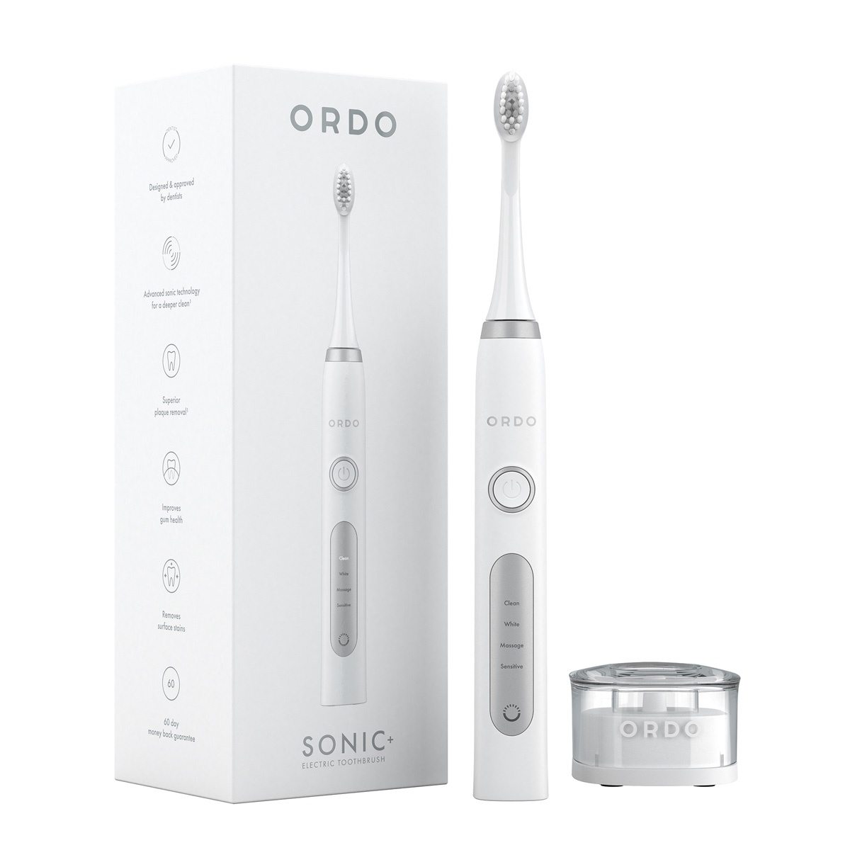 ORDO Sonic+ Elektrische Zahnbürste White Silver | MediaMarkt