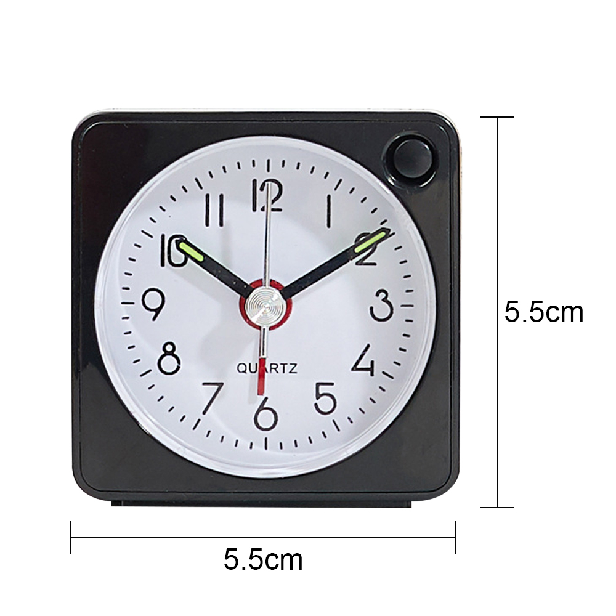 TOVBMUP Kompakter Leiser Analog Wecker Reisewecker | SATURN