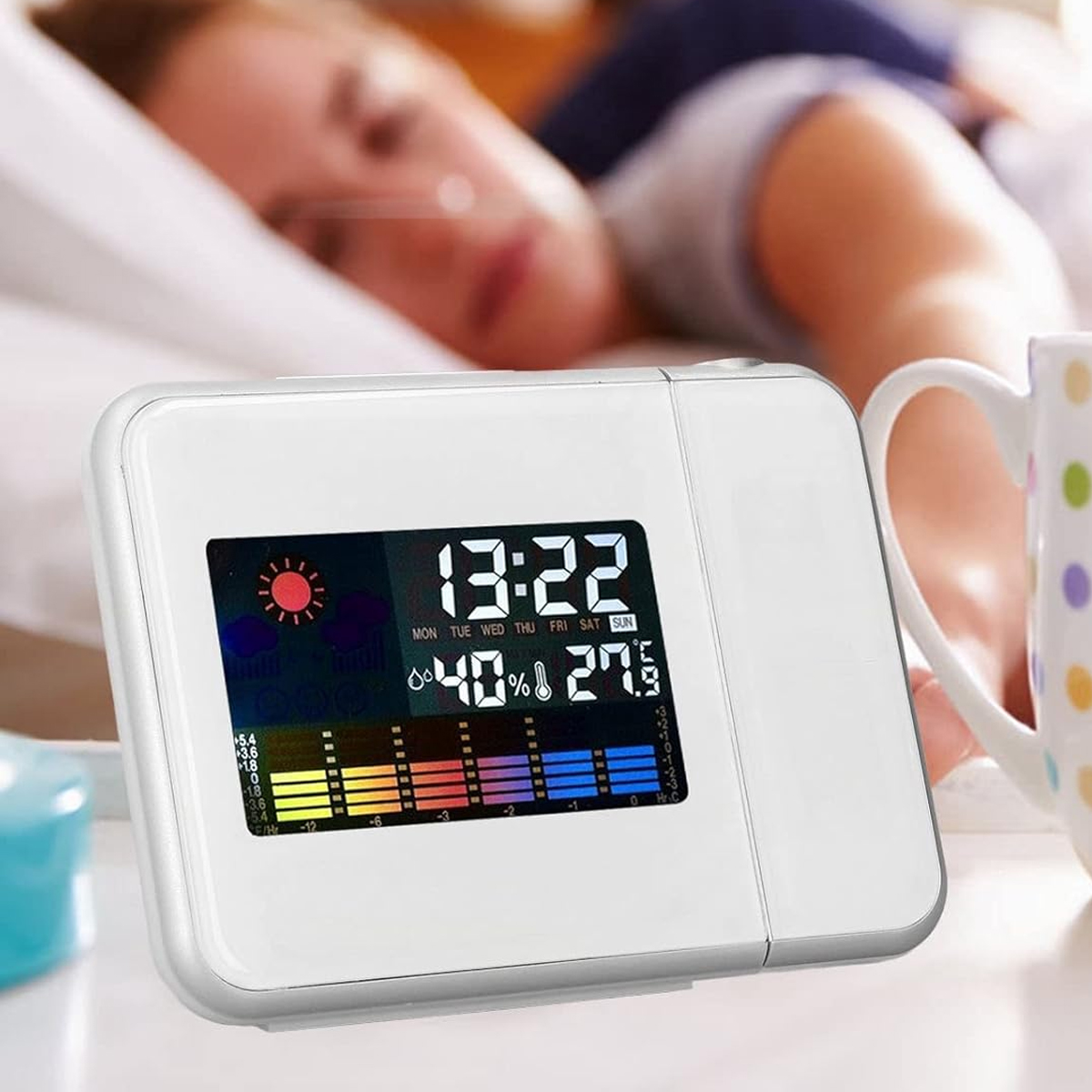 KOVENA Leiser Digitaler Wecker Mit 180 Grad Projektionswecker | MediaMarkt
