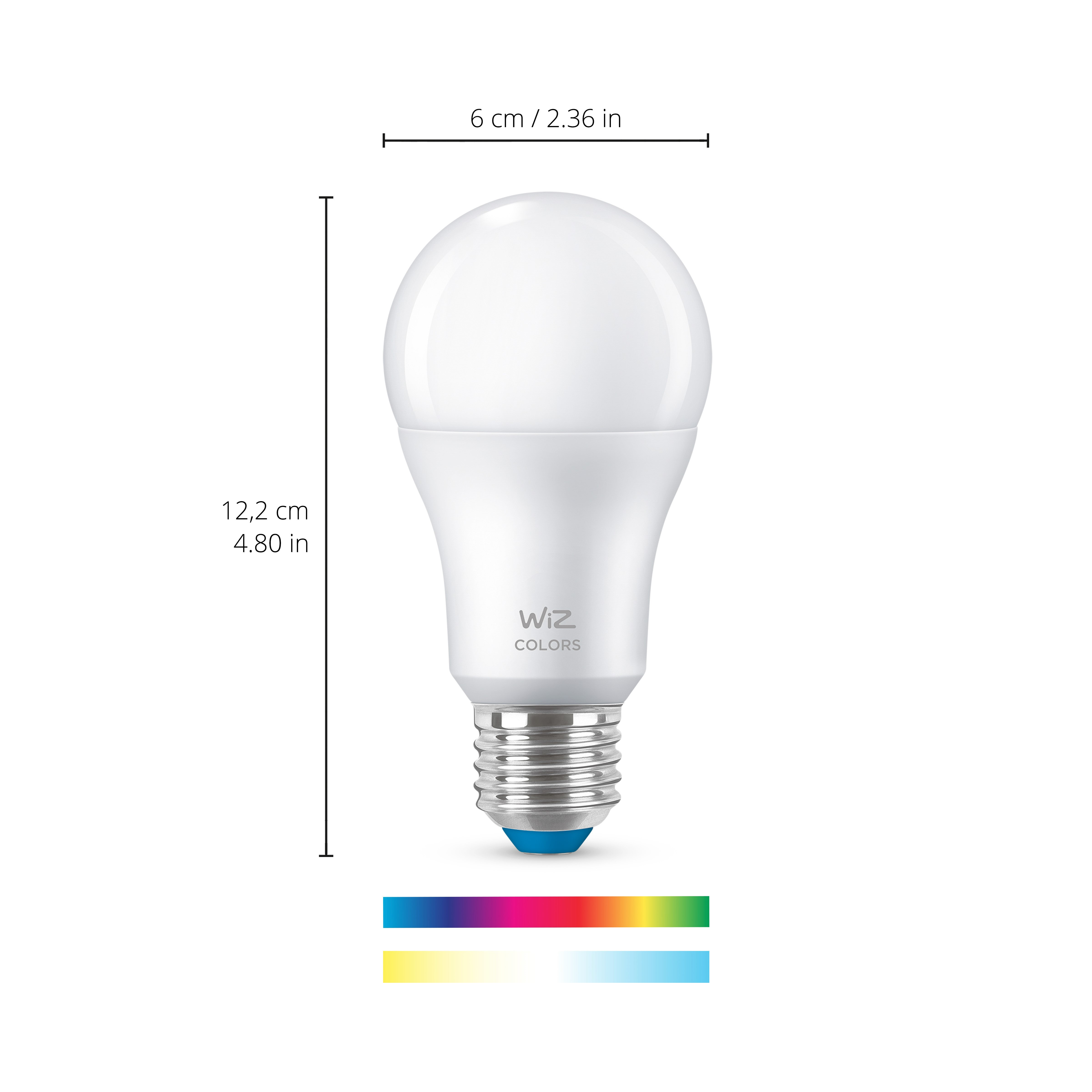 WIZ Vorteilspaket INTELLIGENTE GLÜHBIRNE Weißes und Farbiges Licht ...