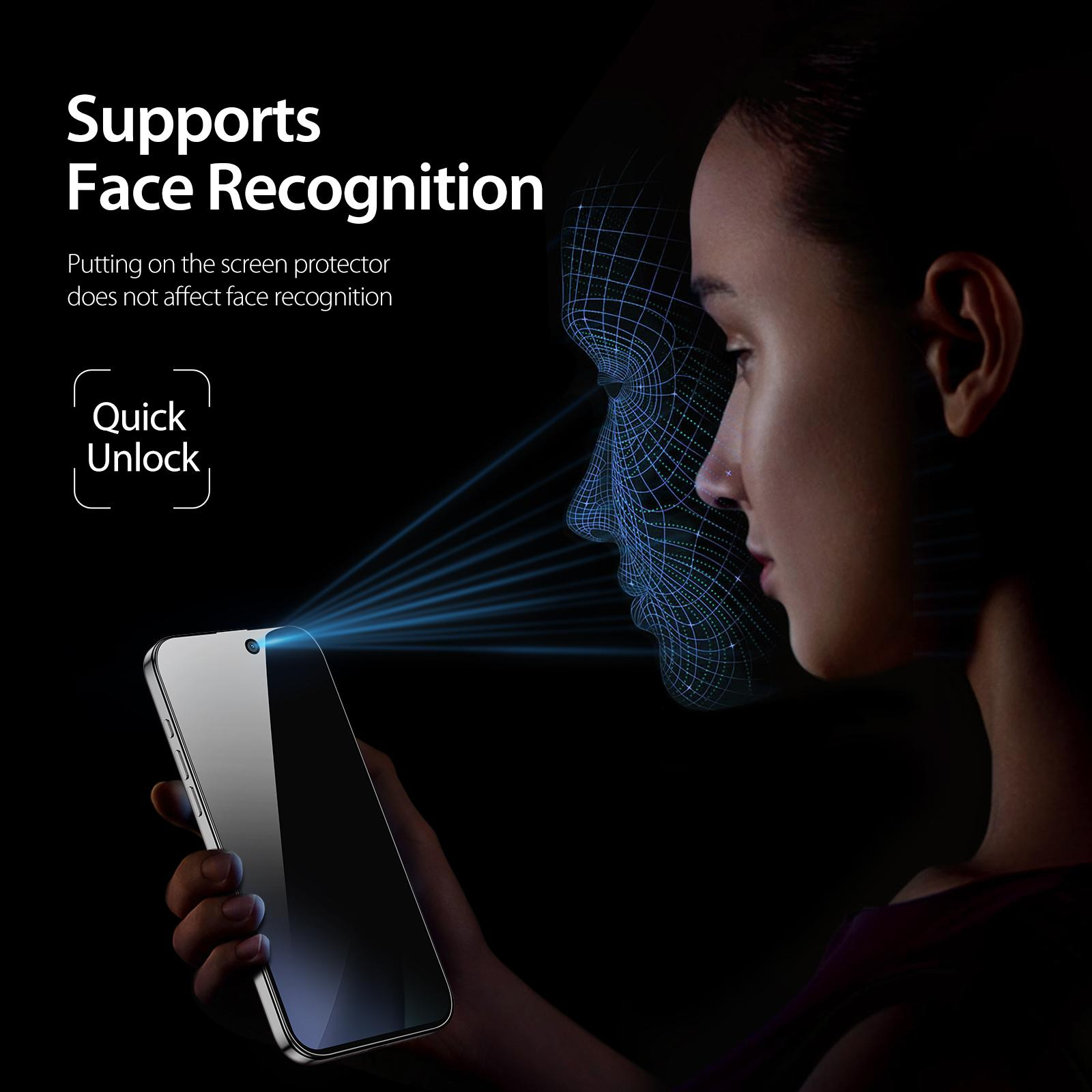 PROTECTORKING 3x Blickschutz 9H Panzerglas Full Anti-Spy matt ...