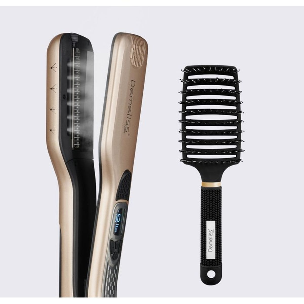 PIASTRA PER CAPELLI A VAPORE SAINT ALGUE Demeliss Titanium Smooth ...
