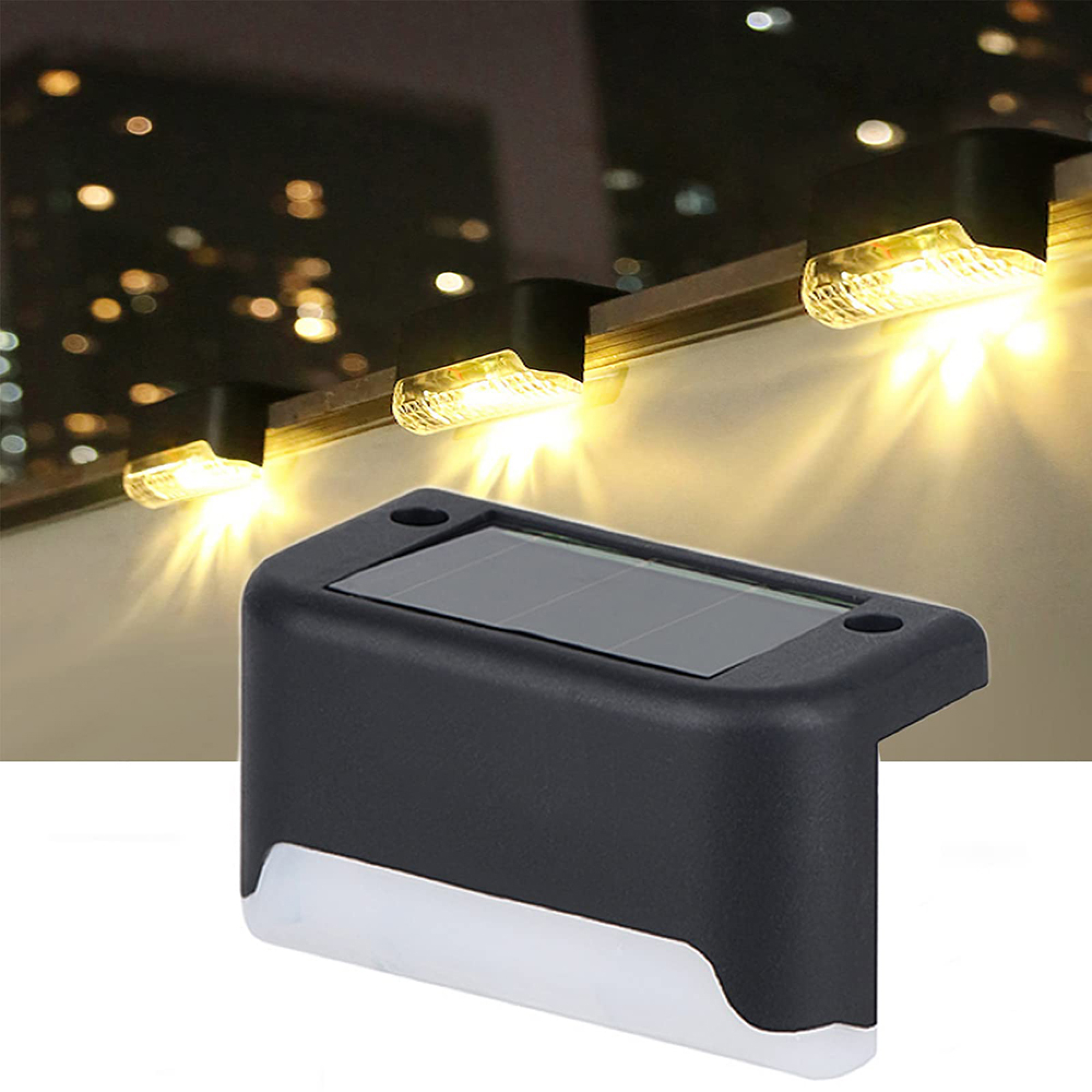 FARA OBSTACOLE Schwarz Muschel Warmlicht Kompakt Solar-Gartenleuchte ...