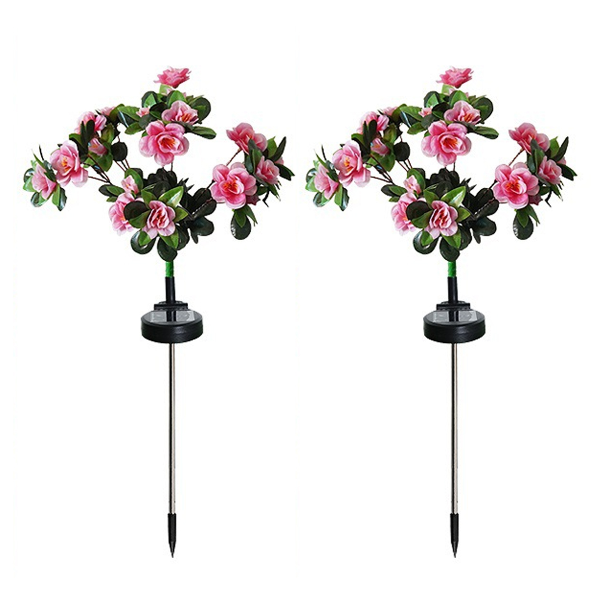 FARA OBSTACOLE 2er Set Azalee LED Solarlicht Solar-Gartenleuchte ...