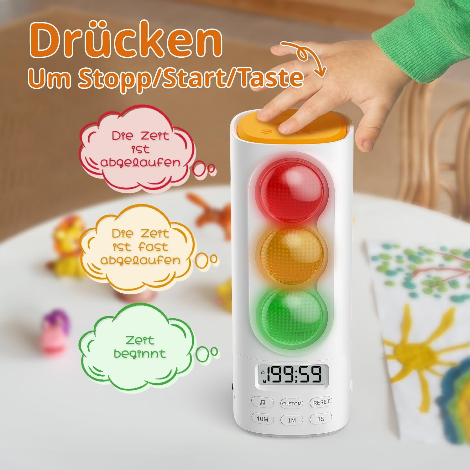 ALLGOODSBRAND Sichtbarkeit von Ampeln, 0-95 dB Timer | MediaMarkt