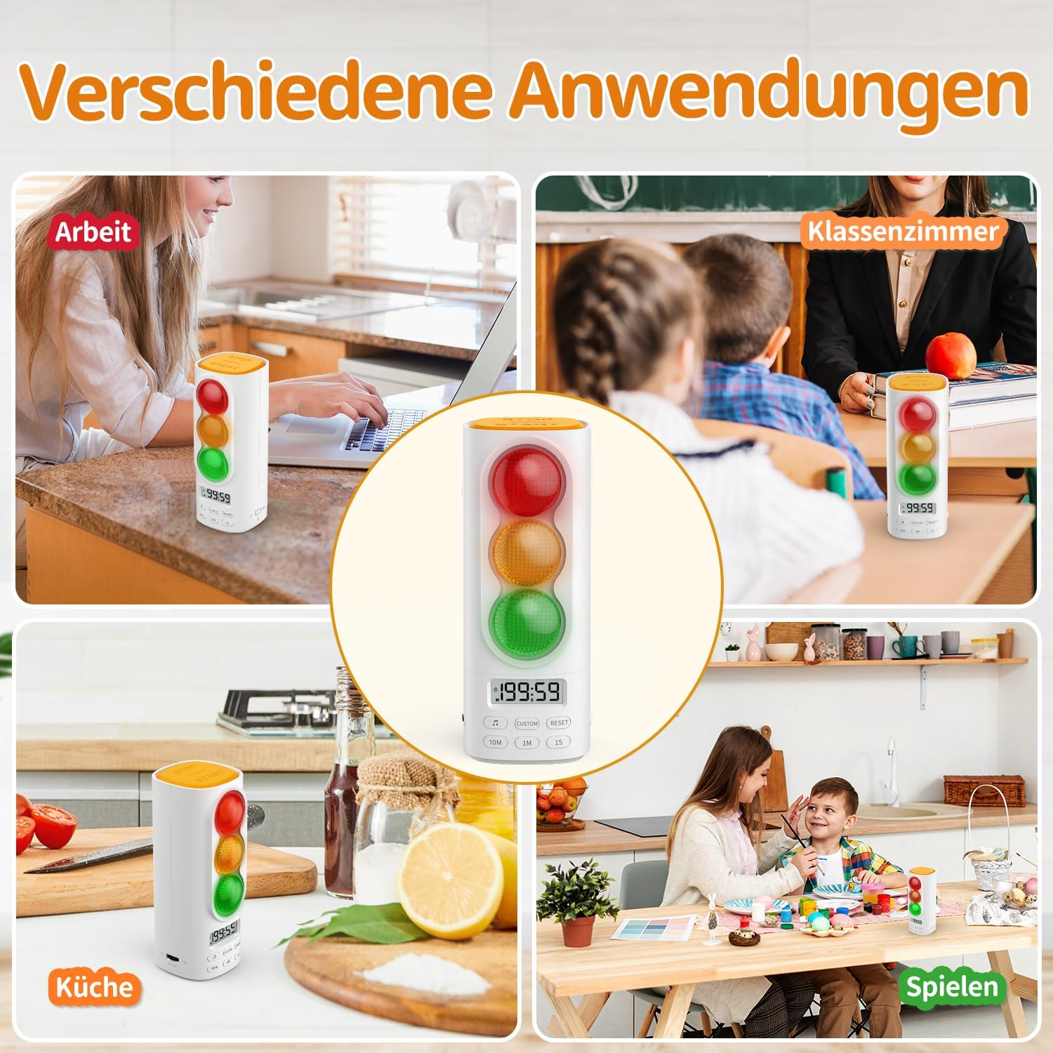 ALLGOODSBRAND Sichtbarkeit von Ampeln, 0-95 dB Timer | SATURN