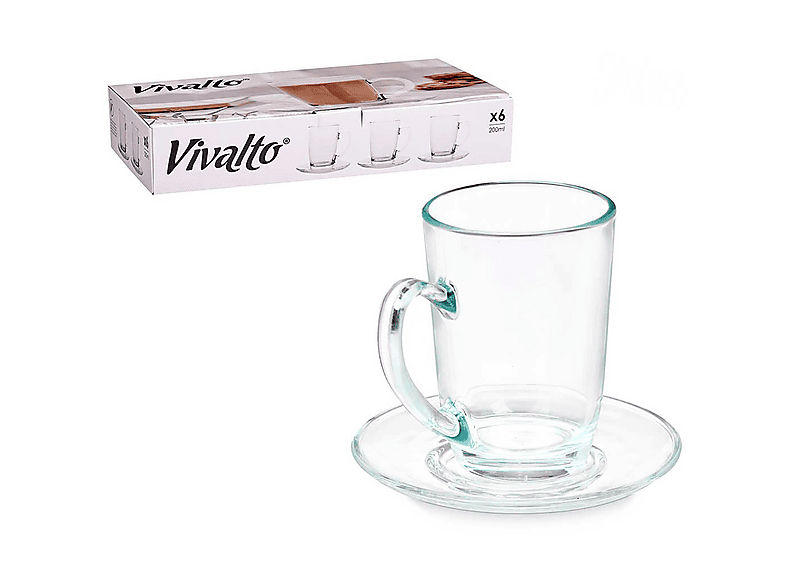 TAZZA DAM DM41089CT3 | Capacità 200 ml, Vetro, Lavabile in ...