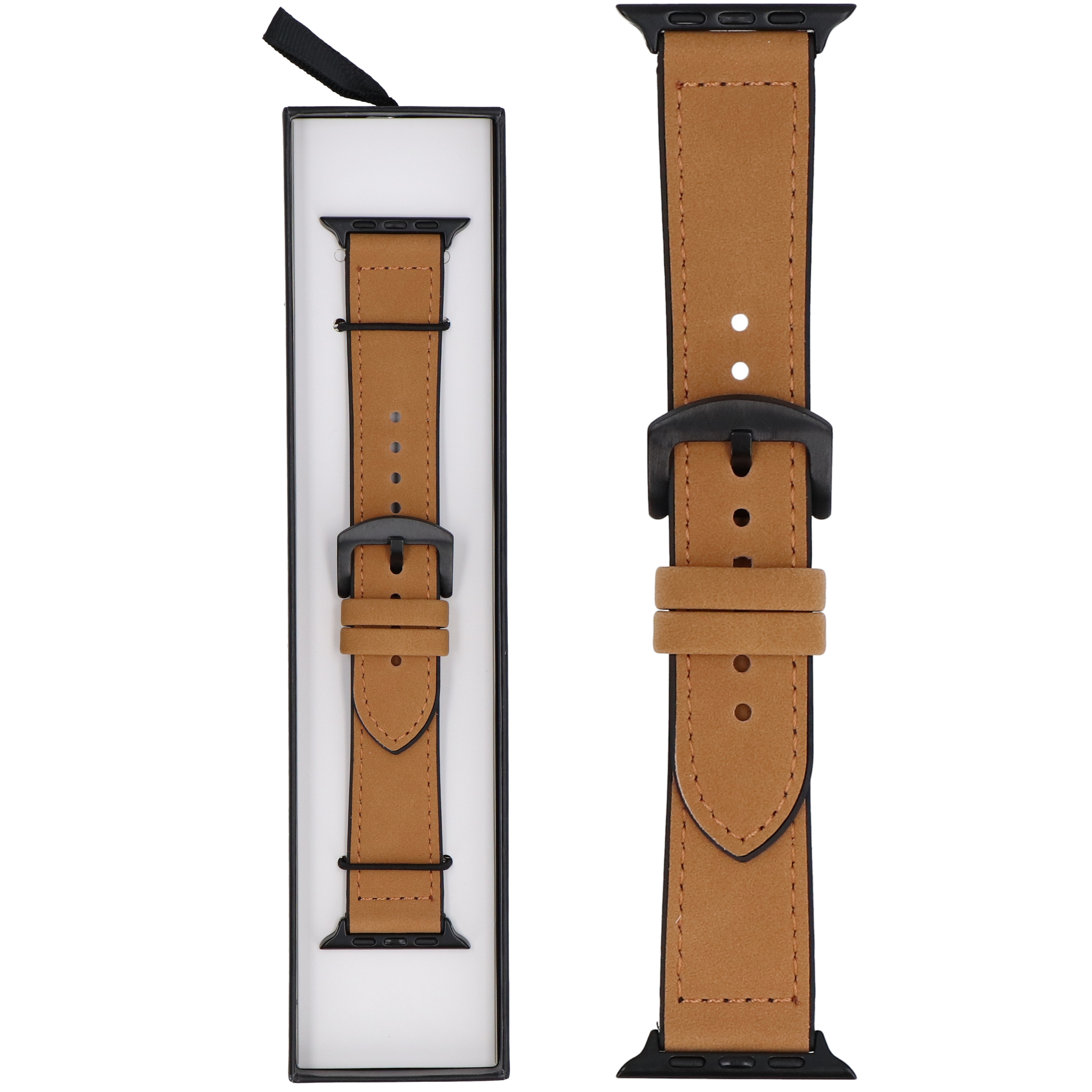 Pasek do zegarka GLACIERX Vintage Leather Tan Brown do smartwatcha ...