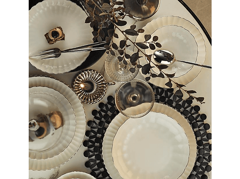 KUTAHYA PORSELEN Bone Luz-Form 52 Parça Platin File Yemek Takımı Fiyat ...
