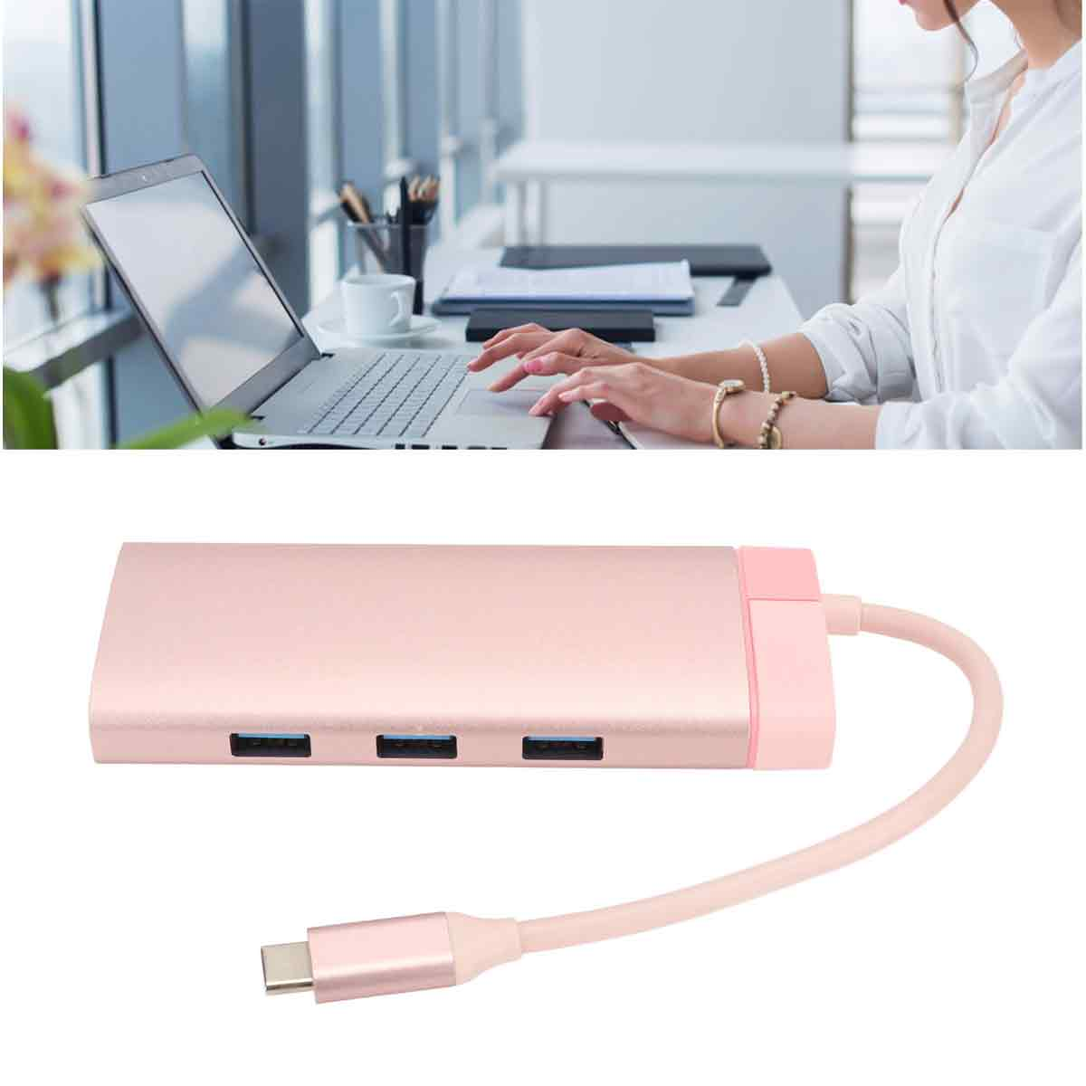 DRAVIX 6-in-1 USB-C Hub 4K HDMI LAN Dockingstation, Not available ...