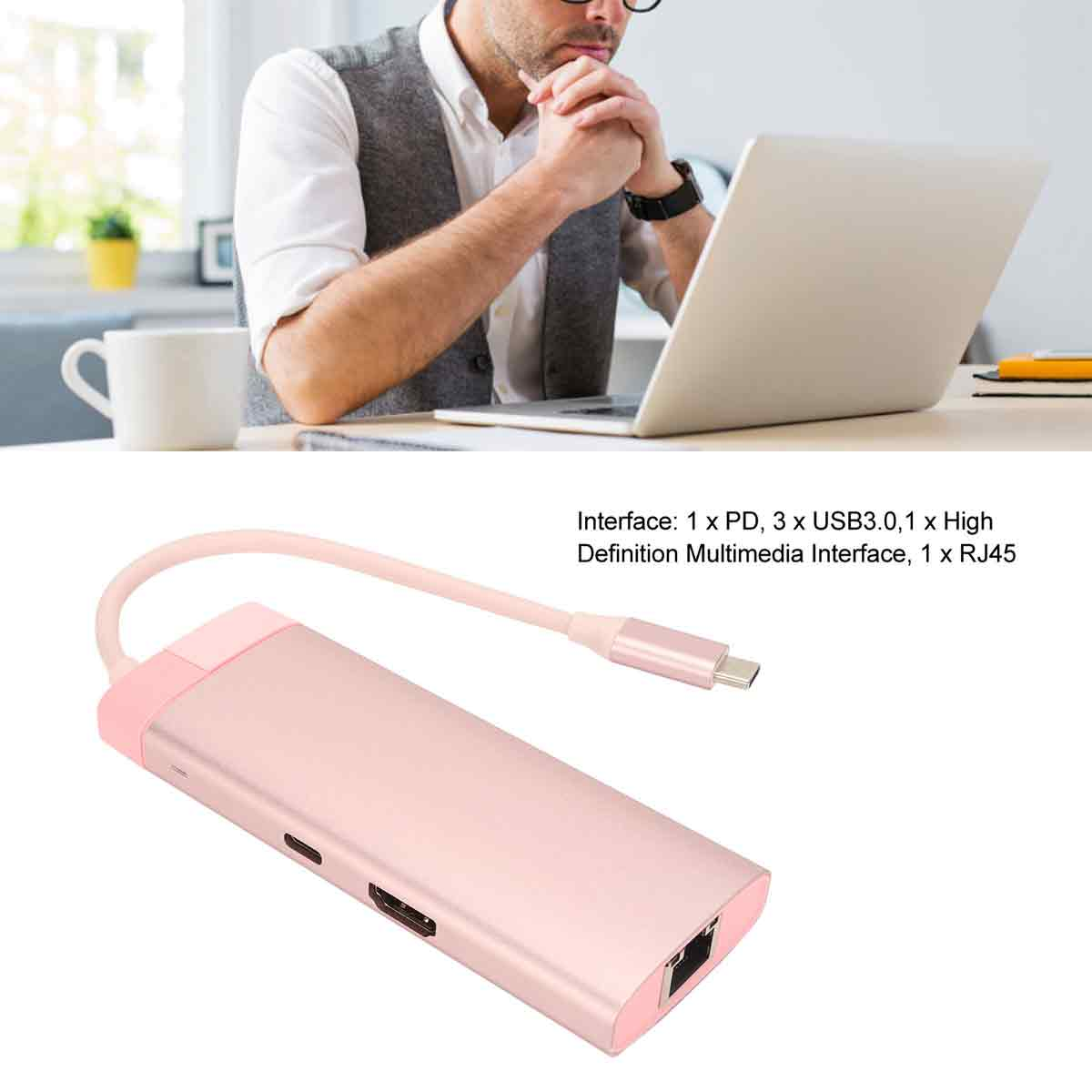 DRAVIX 6-in-1 USB-C Hub 4K HDMI LAN Dockingstation, Not available ...