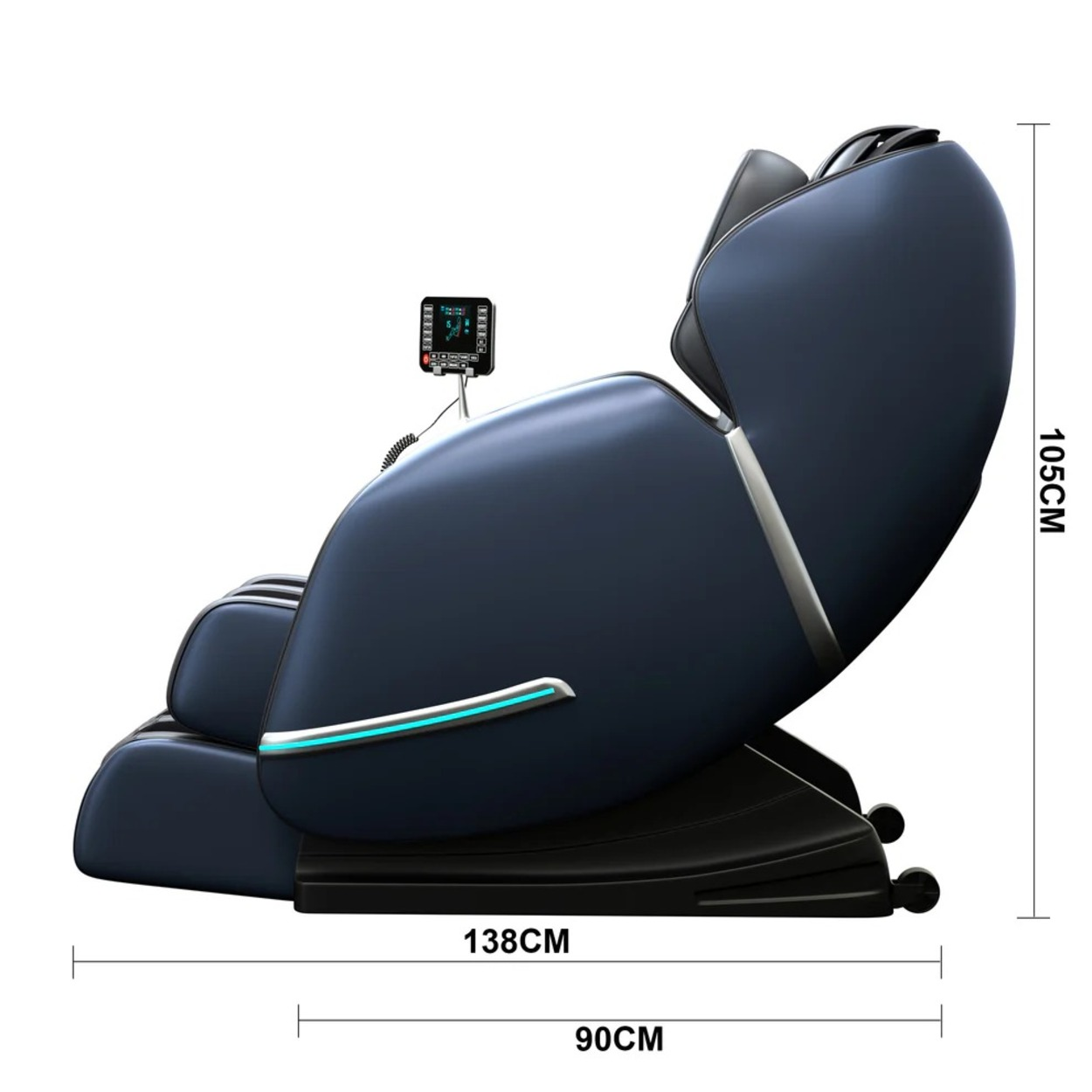 Molini Full Body | Zero Gravity | Deluxe Model | Zwart/blauw ...