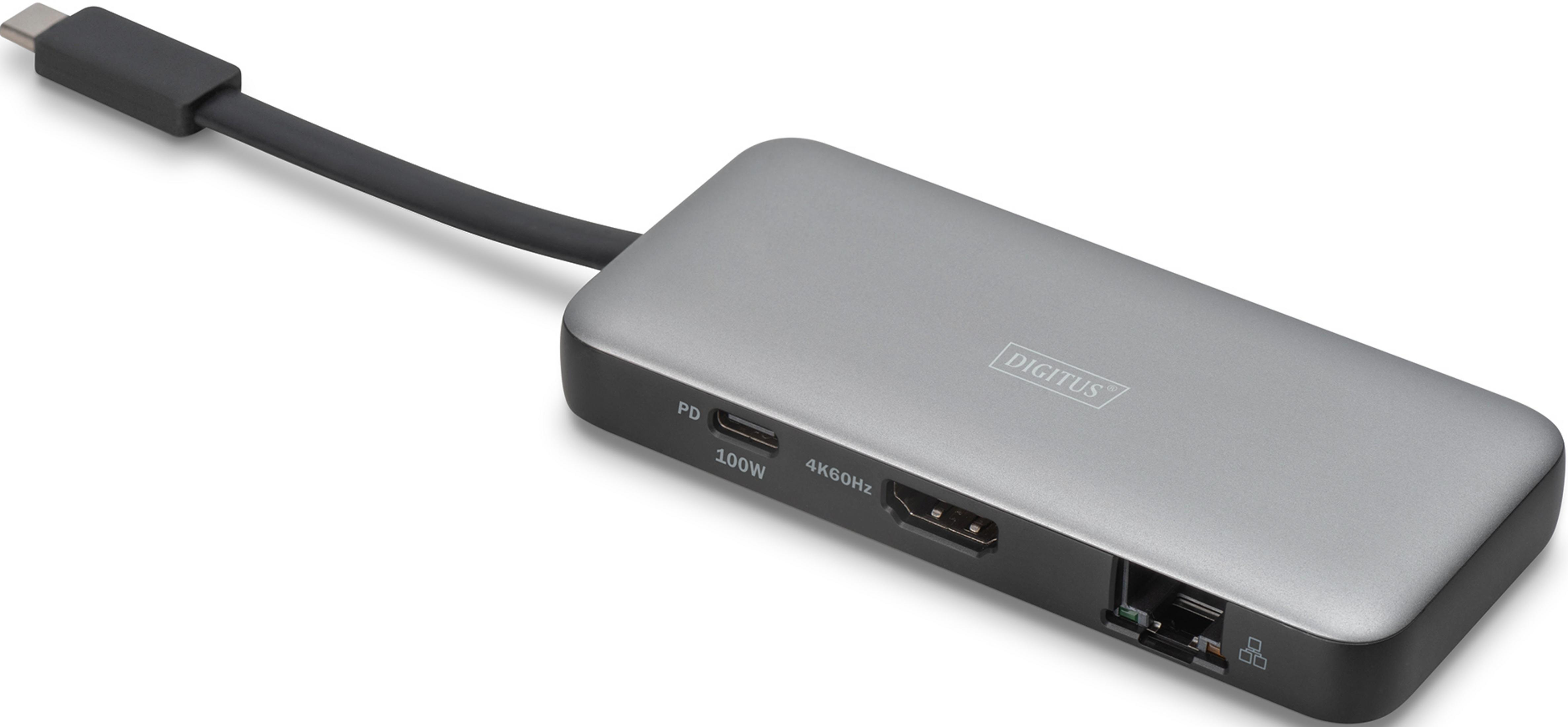 DIGITUS DOCKING STATION USB C 1XHDMI 7PORT USB3.2G2 Dockingstationen ...