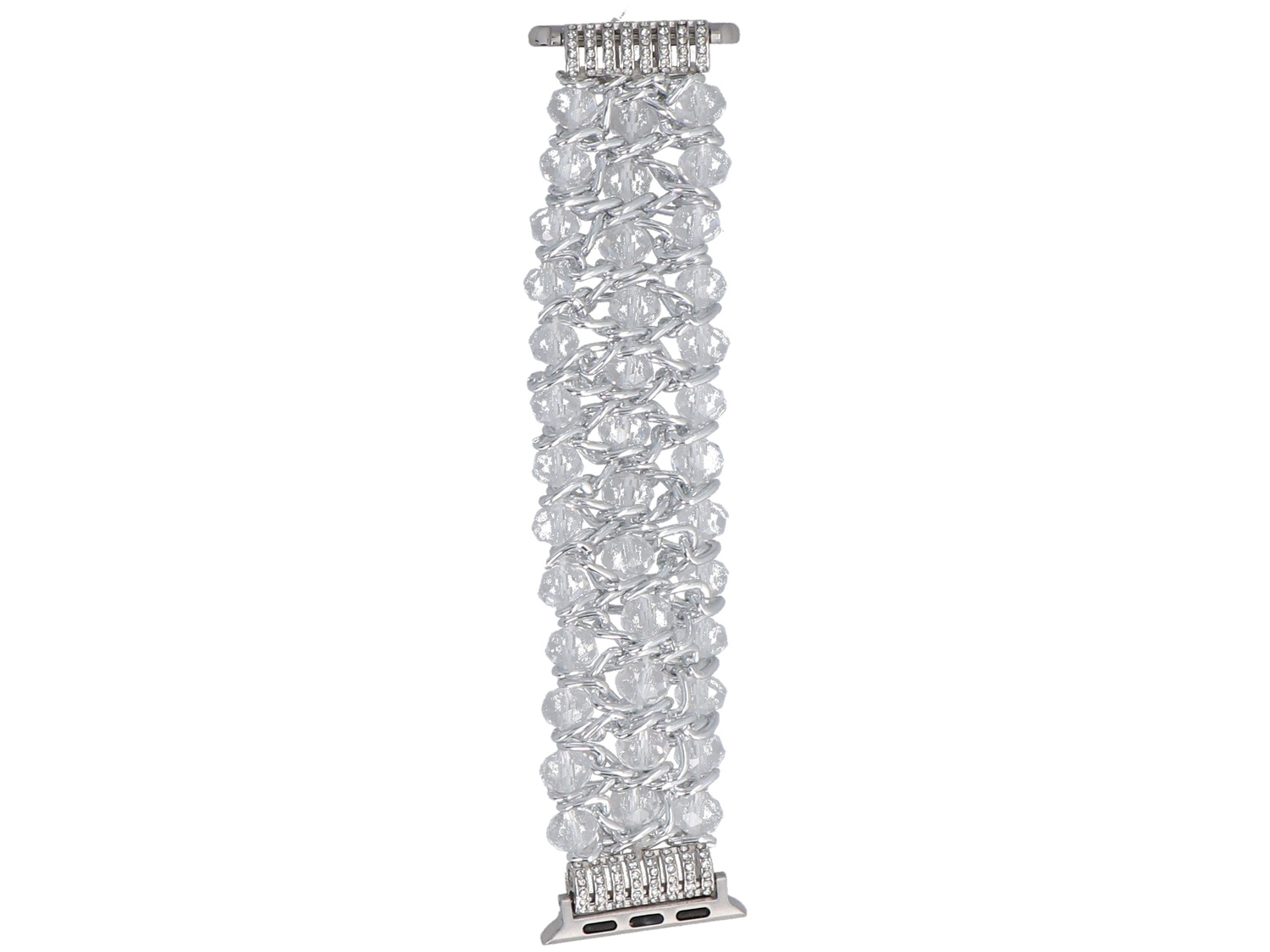 Bransoleta do zegarka GLACIERX Sparkling Crystals Stretch Bracelet do ...