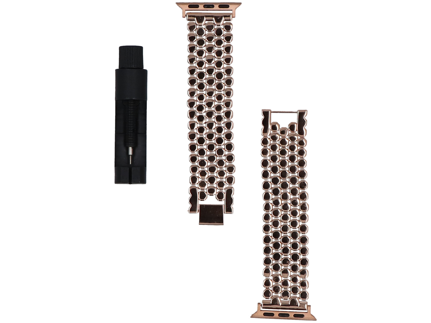Bransoleta do zegarka GLACIERX Hex Grid Bracelet Rose Gold do ...
