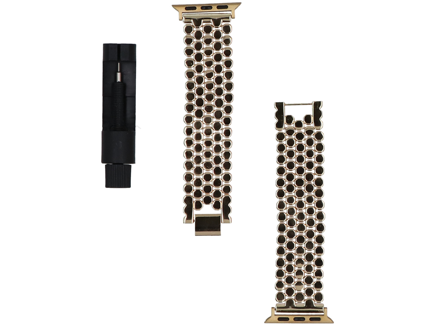Bransoleta do zegarka GLACIERX Hex Grid Bracelet Gold do smartwatcha ...