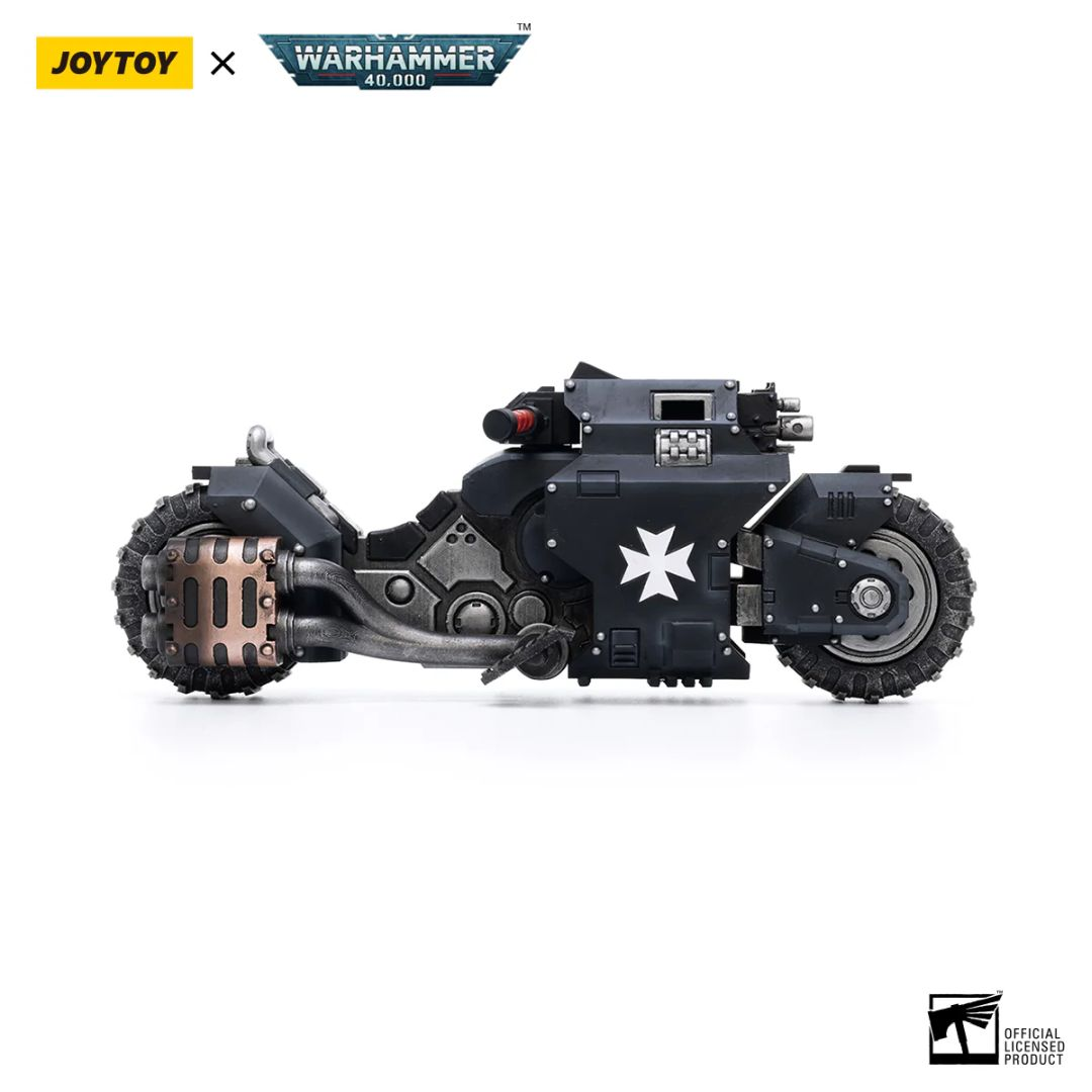 Figurka JOY TOY Warhammer 40K Black Templars Outrider Bike 1/18 | 22 cm ...