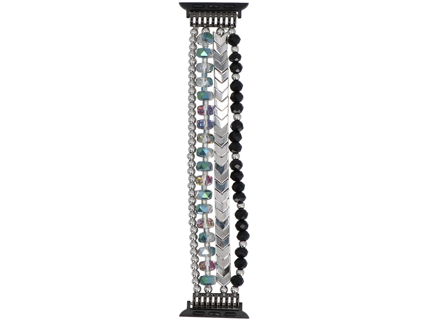 Bransoleta do zegarka GLACIERX Multi Strand Beaded Bracelet Crystal ...