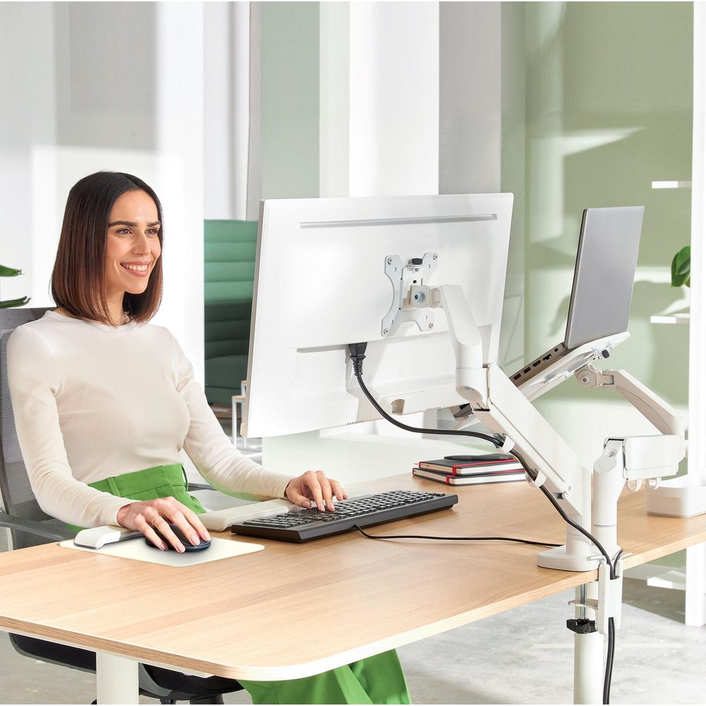 LEITZ 65380085 ERGO PLATZSP. DUAL MONITOR. & LAPT Monitorarm | MediaMarkt