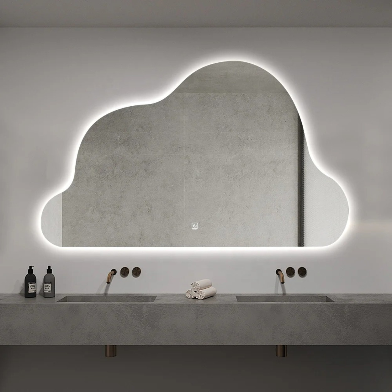 Fenomé Valencia “Wolk” spiegel 100cm met LED verlichting incl ...