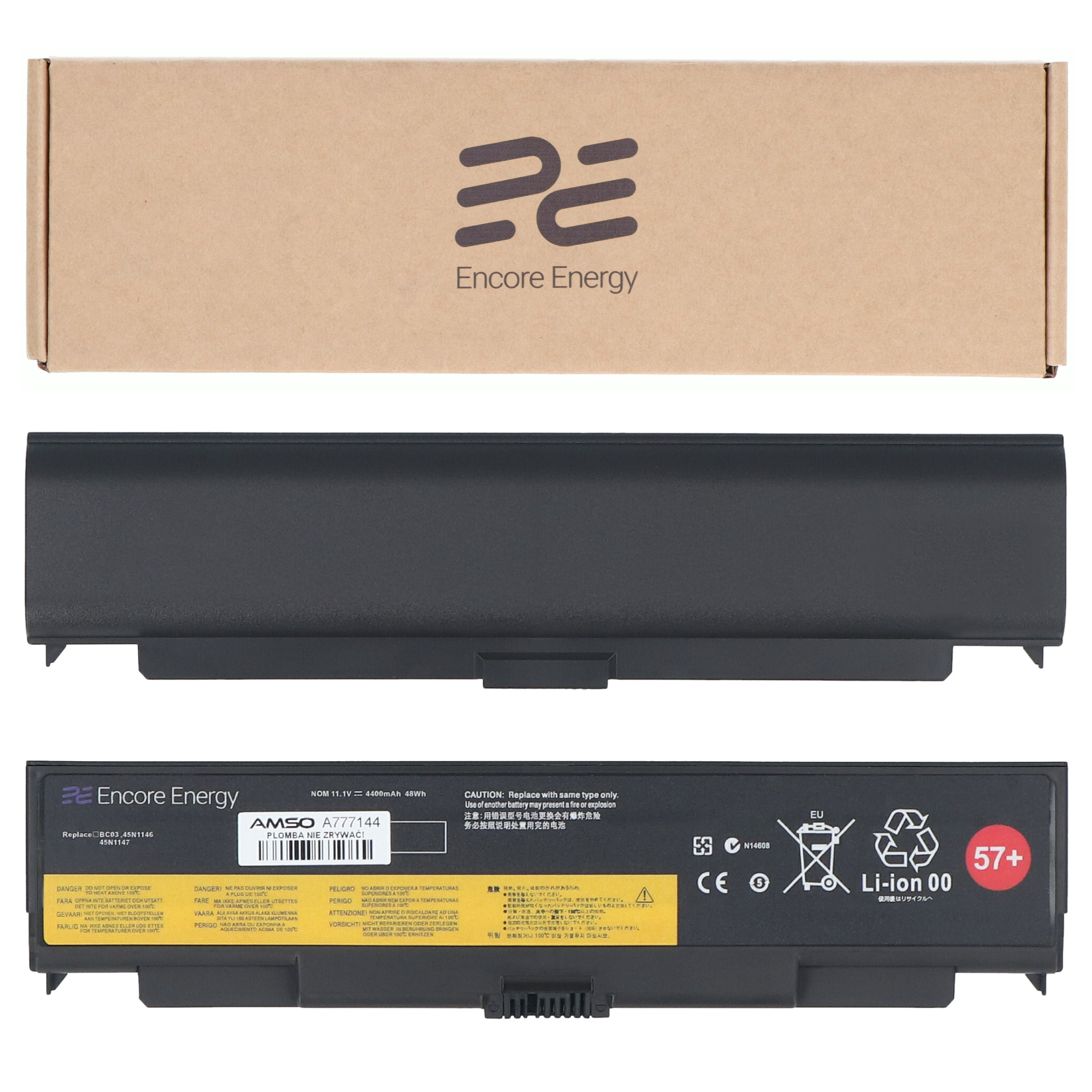 Bateria do laptopa ENCORE ENERGY Lenovo ThinkPad L440 L540 T440p T540p ...