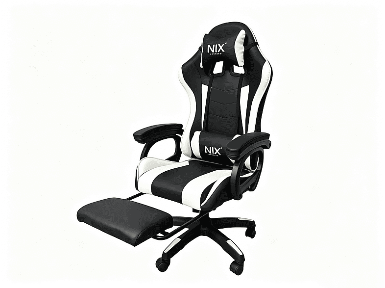 Silla gaming | LORVIK Ergonómica Con Reposapiés, Antracita | MediaMarkt
