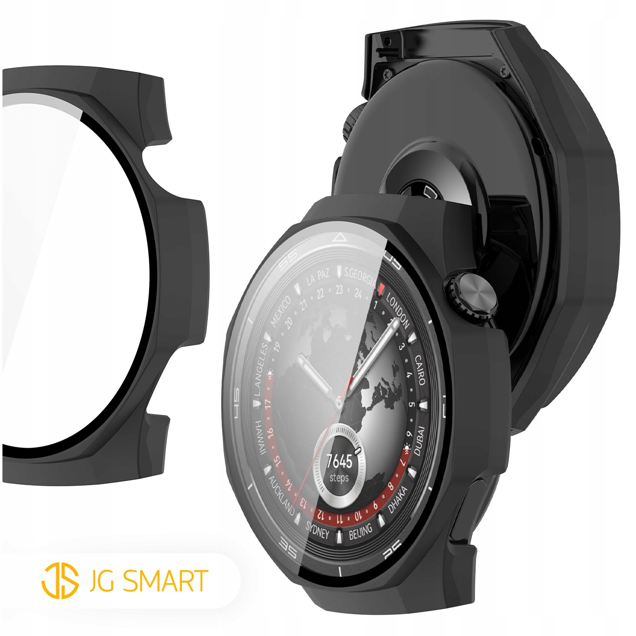 Etui ochronne na zegarek JG SMART 2w1 SZKŁO HARTOWANE do Huawei Watch ...