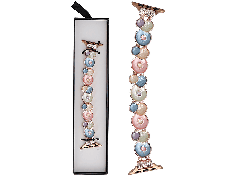 Bransoleta do zegarka GLACIERX Gleam Antique Stretch Bracelet Pastel ...