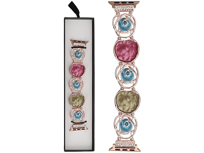 Bransoleta do zegarka GLACIERX Gleam Bud Stretch Bracelet Pastel Reef ...