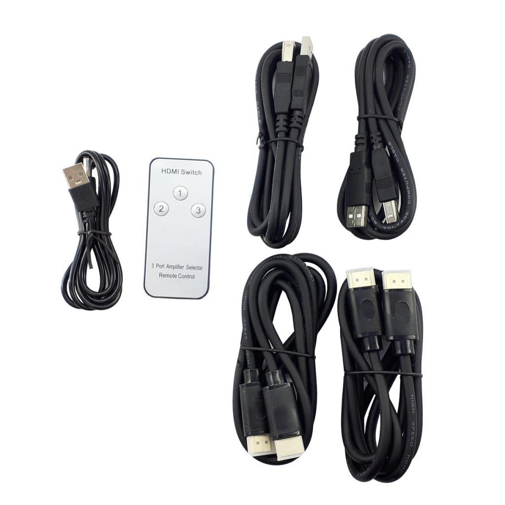 POWERMASTER 2 Port HDMI KWM Switch Siyah Fiyat & Özellik | MediaMarkt