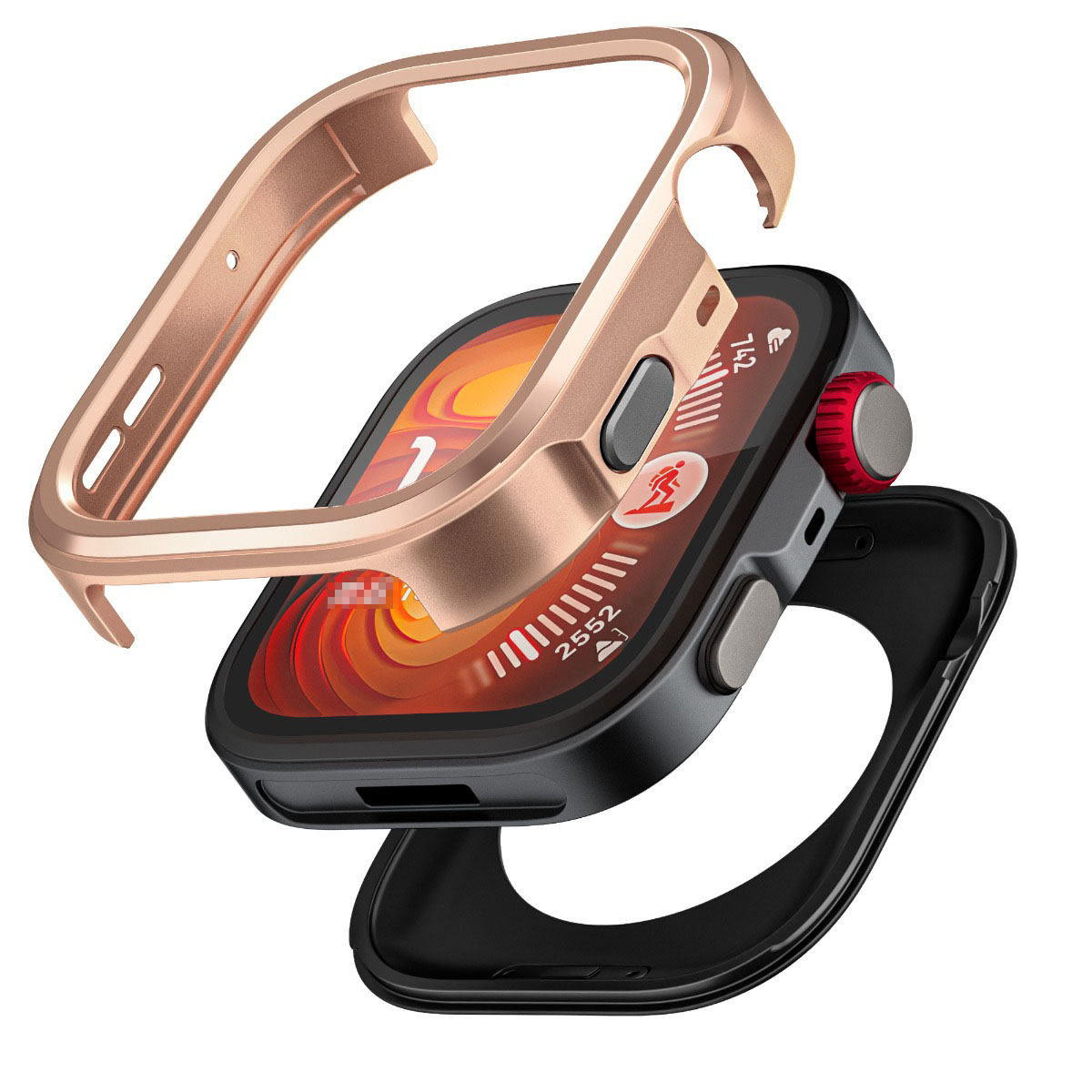 CUSTODIA PROTETTIVA INF in Metallo per Huawei Fit 4 Pro Rosa Oro, Lega ...