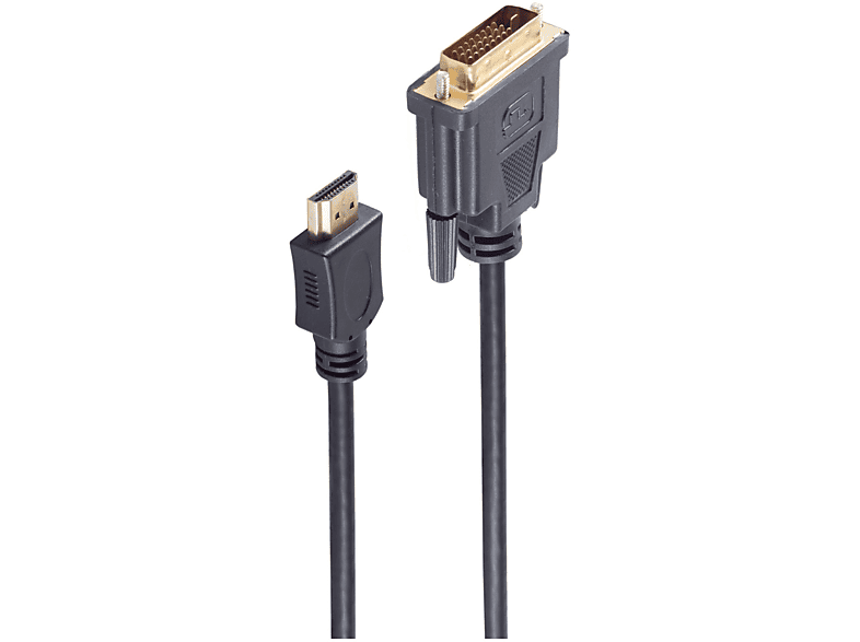 SHIVERPEAKS -HDMI-DVI Anschlusskabel, HDMI Stecker auf DVI-D (24+1 ...