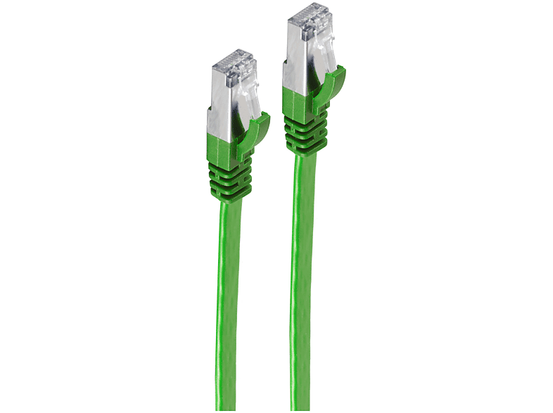 SHIVERPEAKS -RJ45 Patchkabel-Flachkabel, Flat U/FTP m. CAT 7 Rohkabel ...