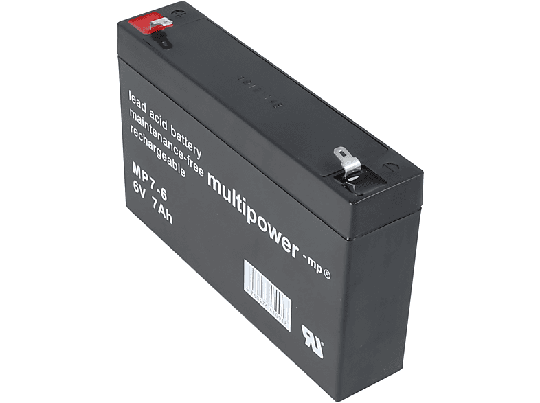 MULTIPOWER Multipower MP7-6 Blei Akku 6 Volt, 7000mAh mit Fas Pb – Blei Bleiakku, 7000 mAh ...