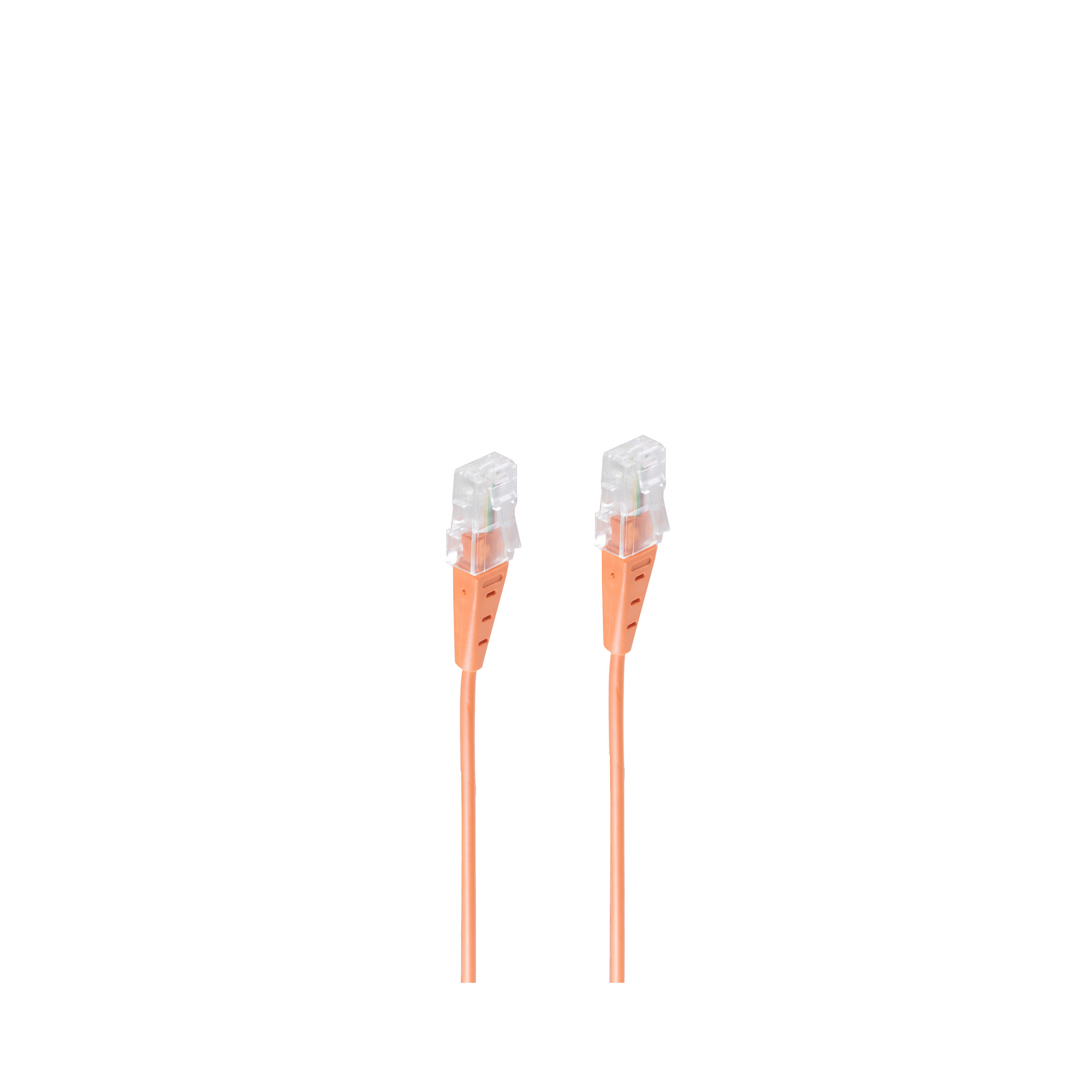 SHIVERPEAKS RJ45 Stecker/RJ45 Stecker Rund 4-adrig orange 1,5m TAE ISDN ...