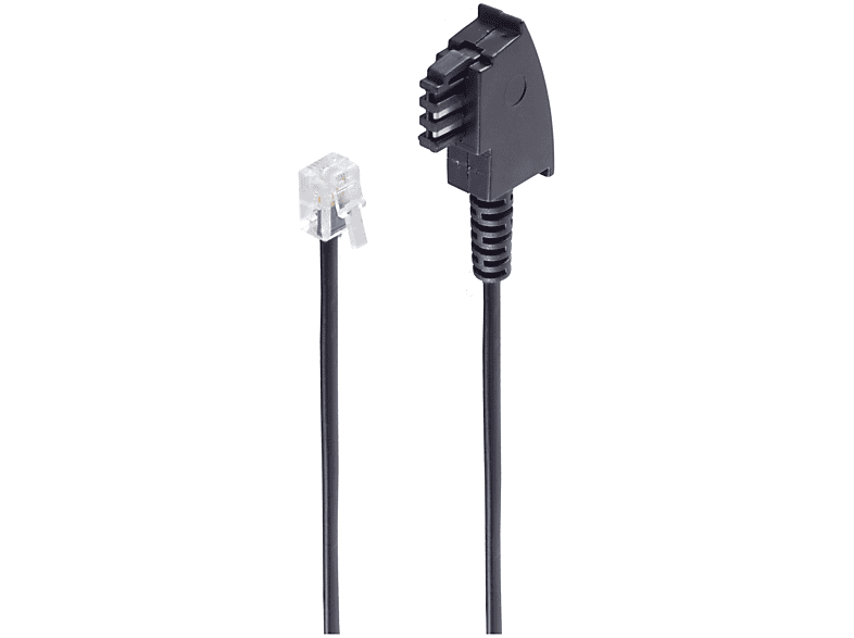 SHIVERPEAKS TAE F-Stecker / Western-Stecker 6/4 Universal 10m TAE ISDN ...