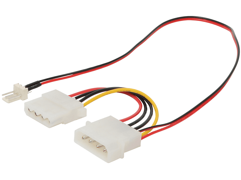 SHIVERPEAKS PC-Stromkabel Stecker 5,25" auf 5,25" Buchse 0,15m PC ...