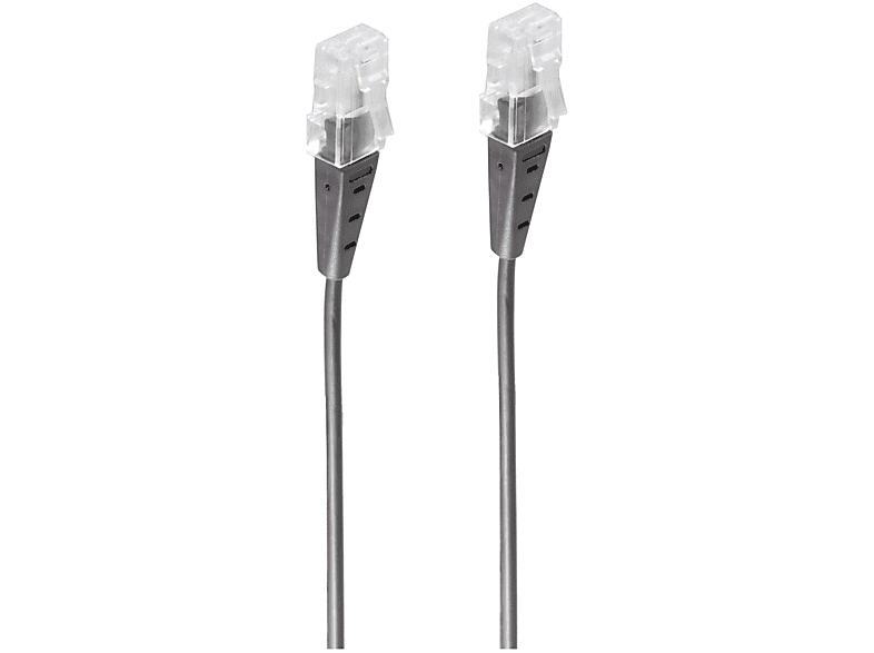 SHIVERPEAKS RJ45 Stecker/RJ45 Stecker Rund 4-adrig schwarz 6m TAE ISDN ...