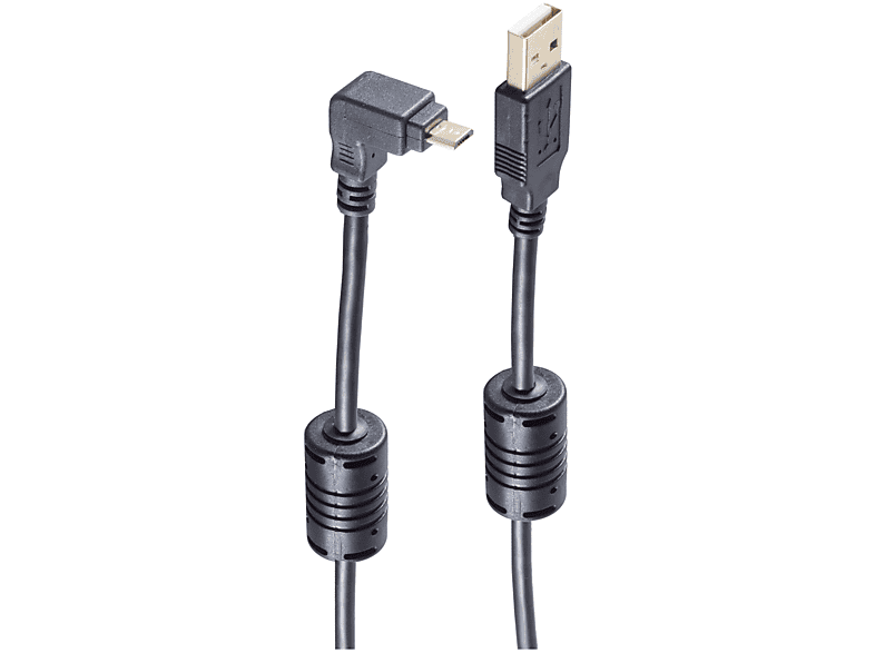 SHIVERPEAKS -USB Kabel 2.0, USB A Stecker auf USB Micro B Stecker 180 ...