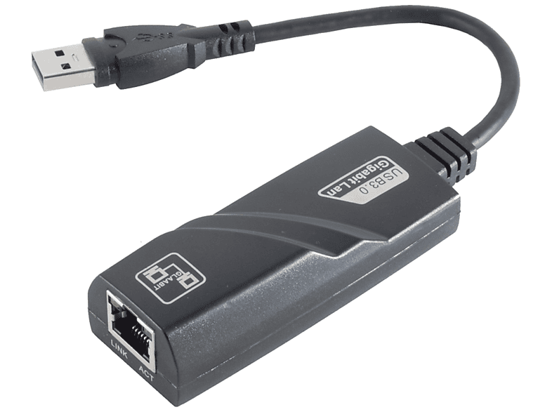 SHIVERPEAKS -Ethernet Adapter USB 3.0 A Stecker auf RJ45 Buchse ...