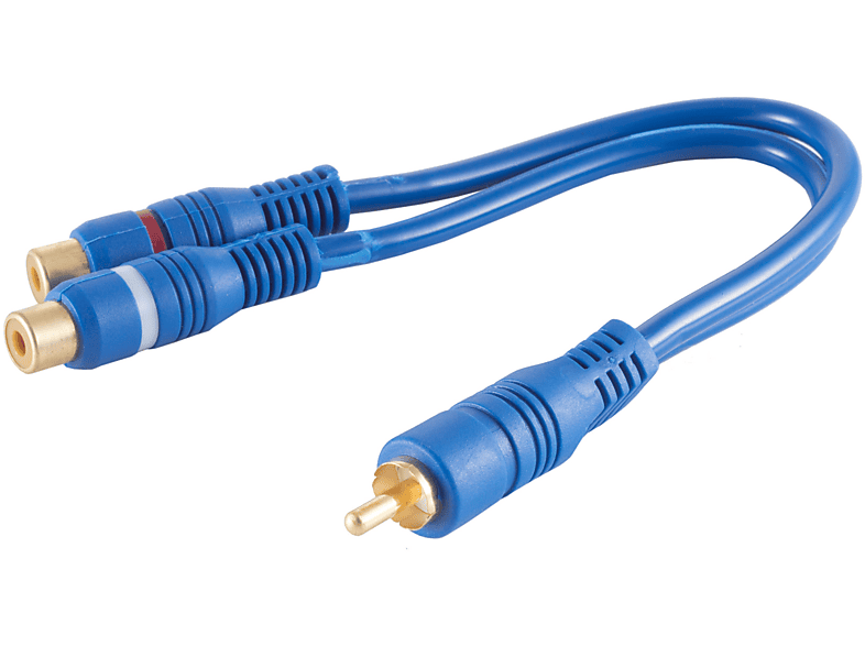 SHIVERPEAKS -Audio-Cinch Adapter, Cinch Verlängerung Cinchstecker auf 2 ...