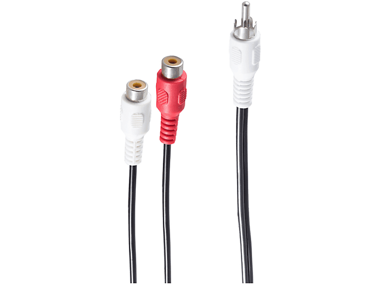 SHIVERPEAKS -Audio-Cinch Adapter, Cinchstecker auf 2 Cinchkupplung, 0 ...