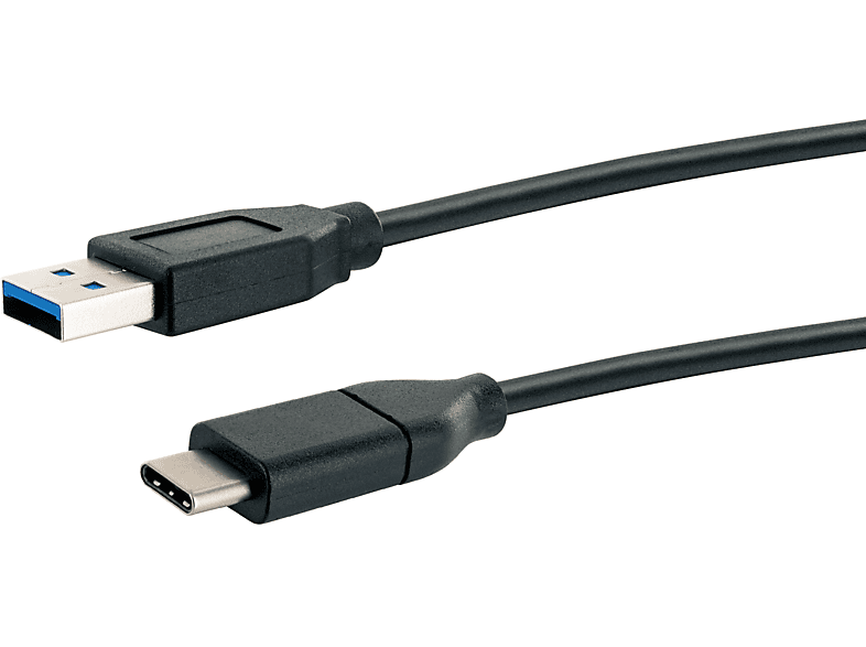 SCHWAIGER -LK050C 533-, Type C Sync & Ladekabel USB 3.0 A Stecker zu ...