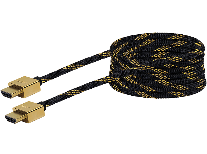 SCHWAIGER -HDMSL25 531- SLIMLINE High-Speed-HDMI-Kabel mit Ethernet ...