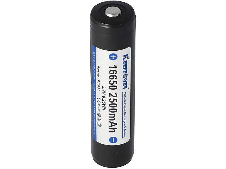 KEEPOWER Keeppower 16650 bzw. 17650 min. 1980mAh, max. 2500 Li-Ion ...