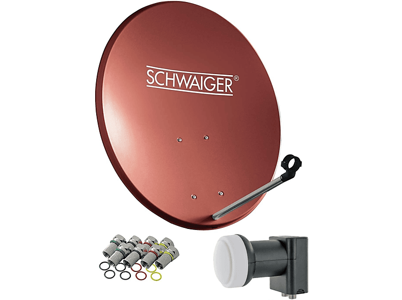 SCHWAIGER -714494- SAT Anlage aus Stahl (55 cm, Twin LNB) | MediaMarkt