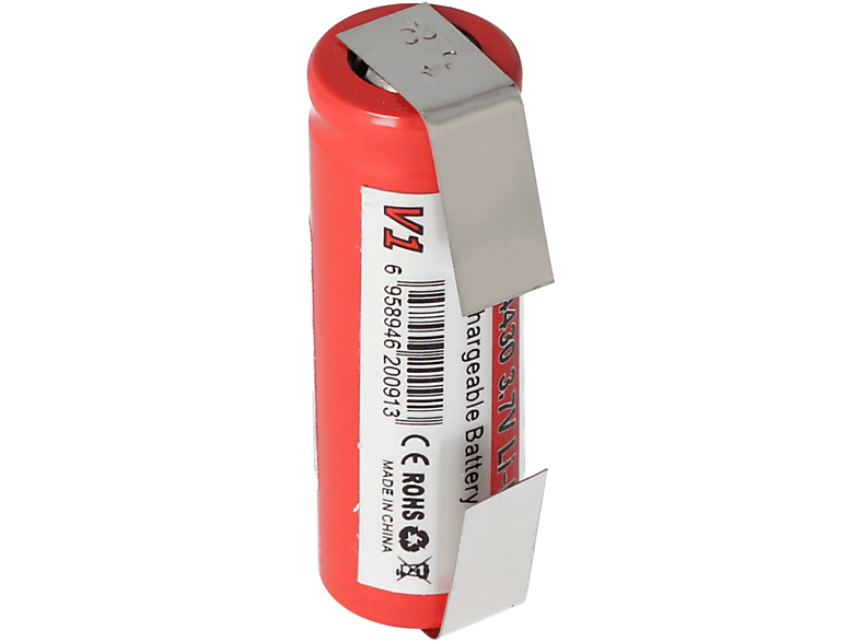 ACCUCELL IMR 14430 600mAh 3,6V | 3,7V Li-Ion-Akku mit Lötfa Li-Ion ...