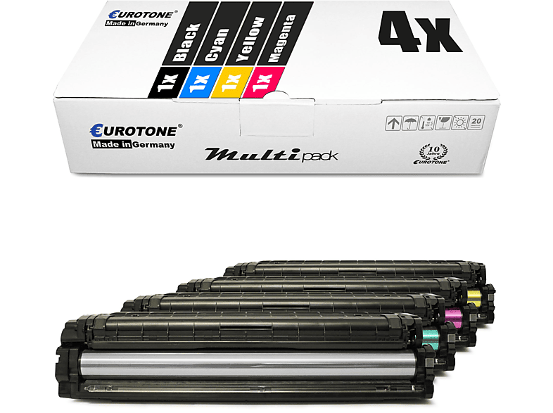 EUROTONE ersetzt Samsung CLT-P504 4er Set Toner Cartridge Mehrfarbig ...