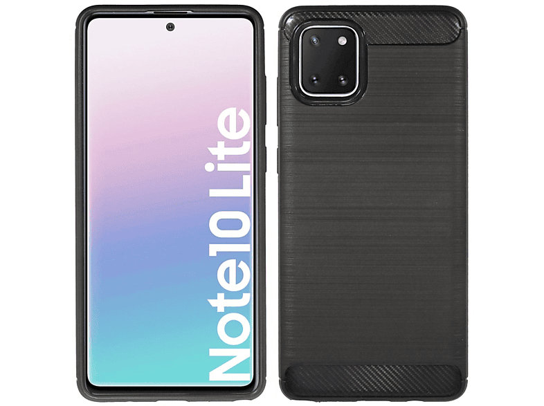 COFI Carbon-Look Case, Bumper, Samsung, Galaxy Note 10 Lite, Schwarz | MediaMarkt