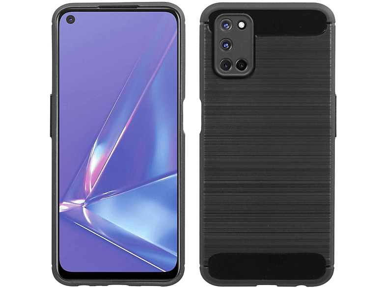 COFI Carbon-Look Case, Bumper, Oppo, A72, Schwarz | MediaMarkt